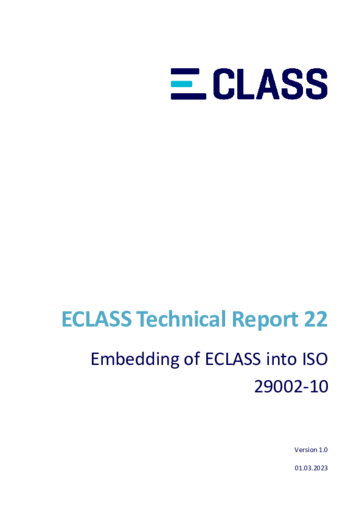 Technical specification - ECLASS Technischer Support